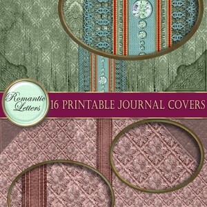 Printable Junk Journal Covers Kit Digital Scrapbook Cover Digital Craft ...