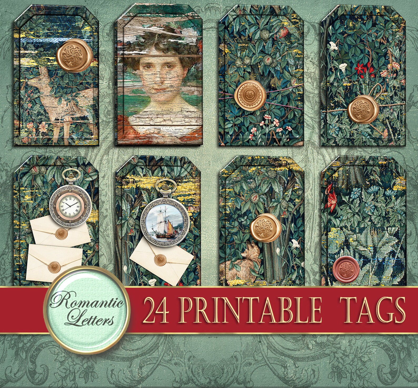 Printable Scrapbook Tags Printable Gift Tags Printable Bookmark Hang ...