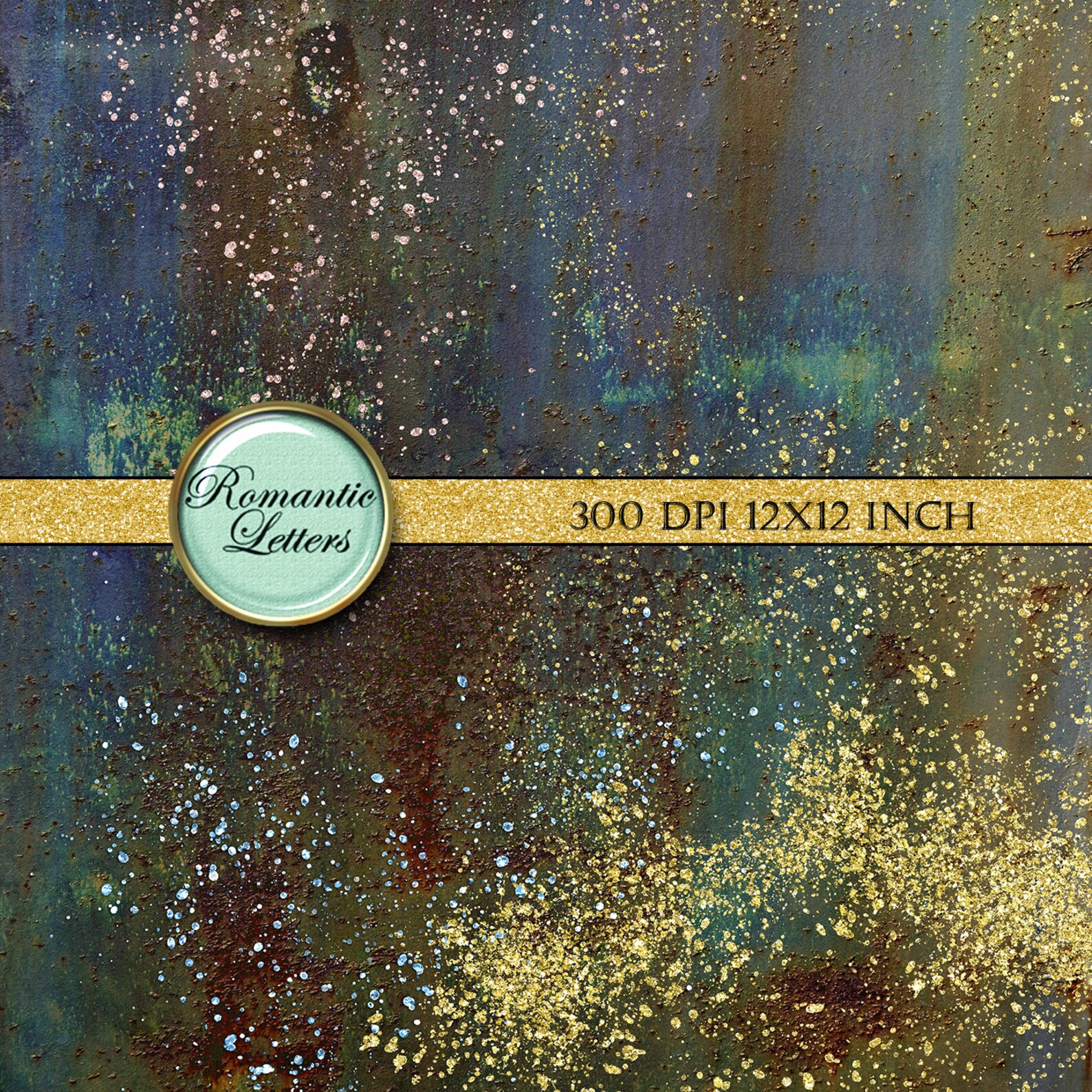Gold Pixie Dust Digital Gold Glitter Paper Digital Scrapbook Paper ...