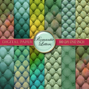 Tufted Digital Paper Pack Scrapbook Background Paper Tufted Backdrop ...