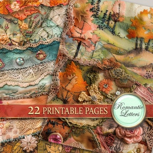 Digital Printable Scrapbook Paper Pack Junk Journal Paper Patchwork ...