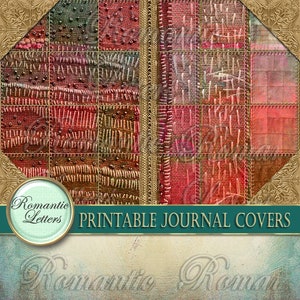 Printable Junk Journal Covers Kit Digital Printable Vintage Paper A4 ...