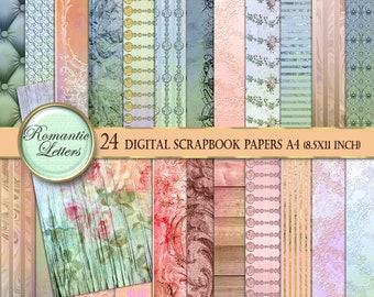 Digital Scrapbook Background Paper Digital Photo Backdrop - Etsy