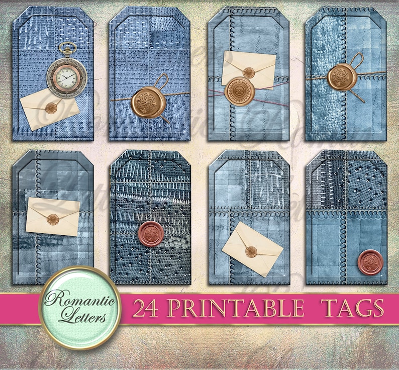 Printable Scrapbook Tags Printable Gift Tags Printable - Etsy