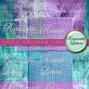 Digital Printable Scrapbook Paper Pack Background Download Fabric ...