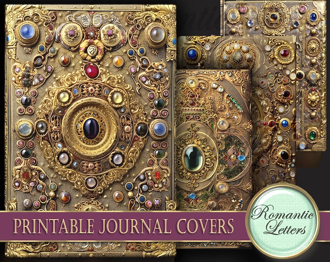 Printable Journal Covers Digital Scrapbooking Paper Printable Junk ...