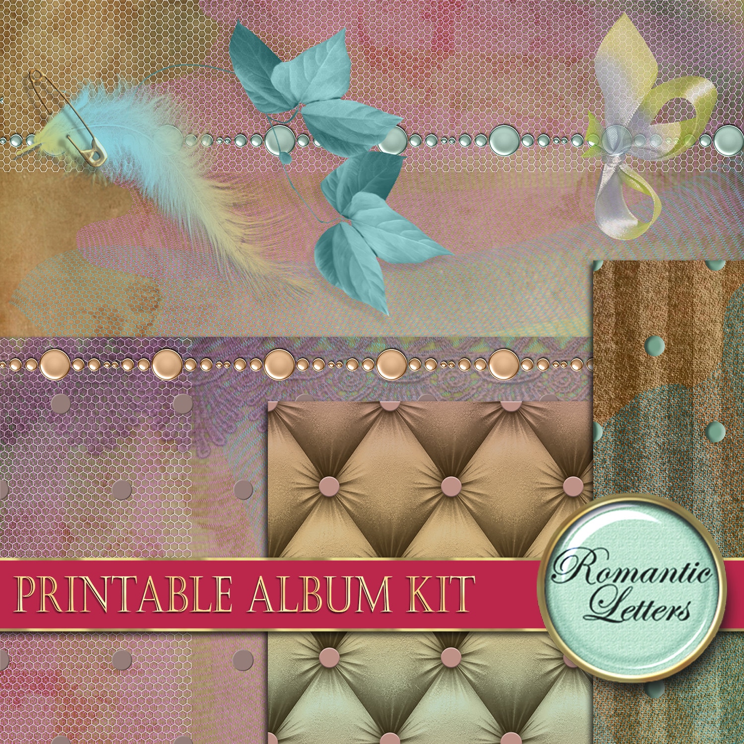 Printable Scrapbook Album Paper Printable Scrapbook Kit Paper 12x12 ...