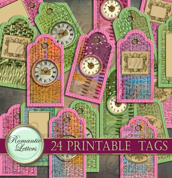 Printable Scrapbook Tags