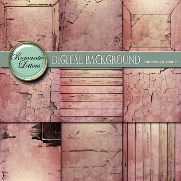 Distressed Digital Paper - Etsy