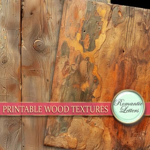 Digital Paper Wood Texture Background Digital Scrapbook Paper Digital ...