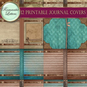 Printable Junk Journal Covers Kit Digital Scrapbook Cover Digital Craft ...