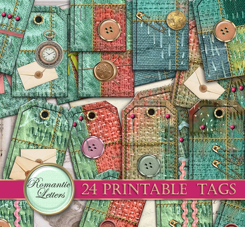 Printable Scrapbook Tags Printable Gift Tags Printable - Etsy