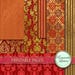 Digital Paper Damask Gold Digital Paper Red Gold Digital Background ...