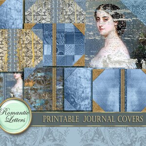Printable Junk Journal Covers Kit Digital Printable Vintage Paper A4 ...