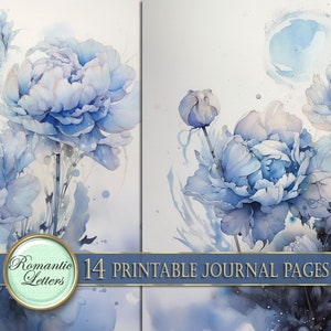 Printable Scrapbook Paper Pack Floral Digital Printable Journal Pages ...