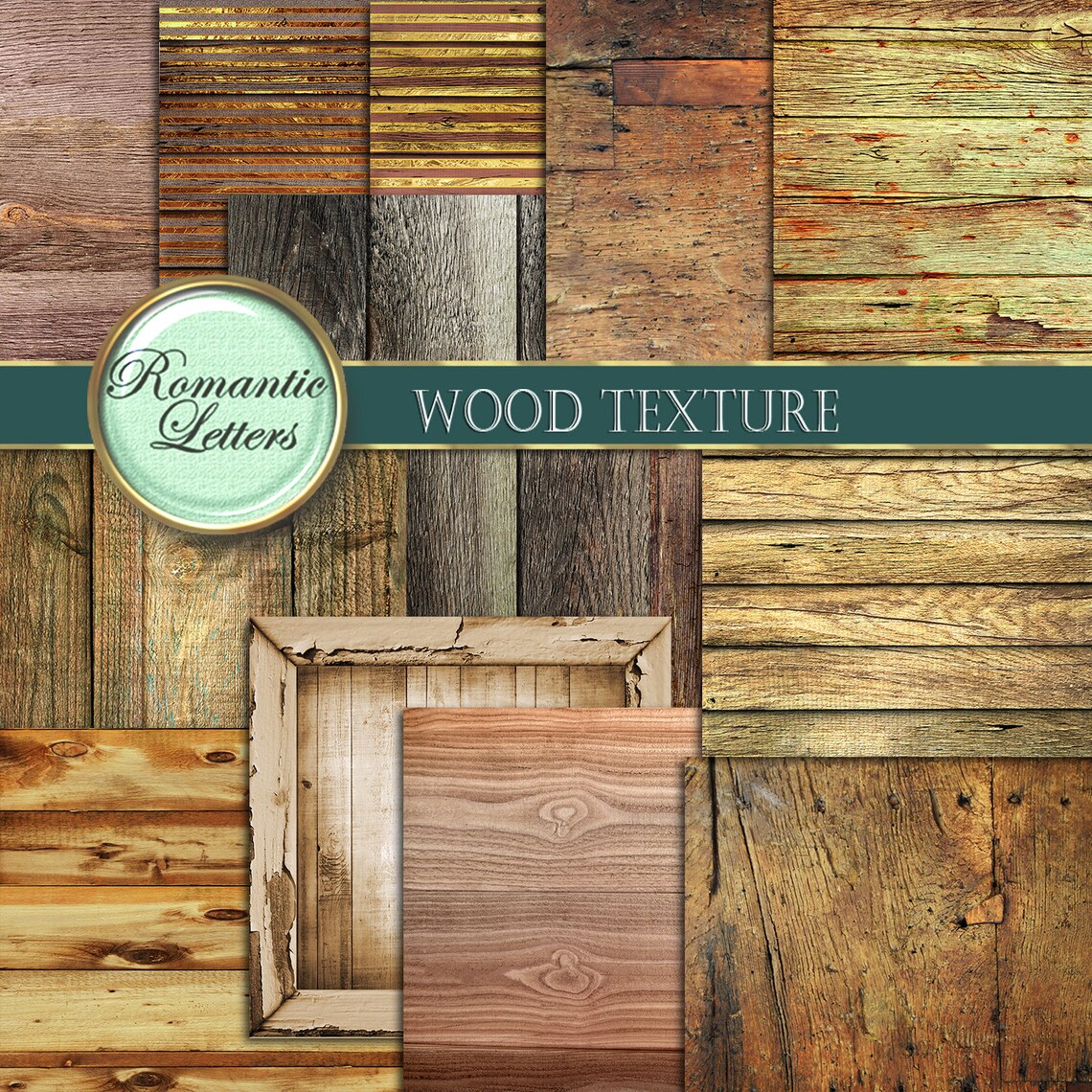 Wood Texture digital scrapbook paper background digital | Etsy