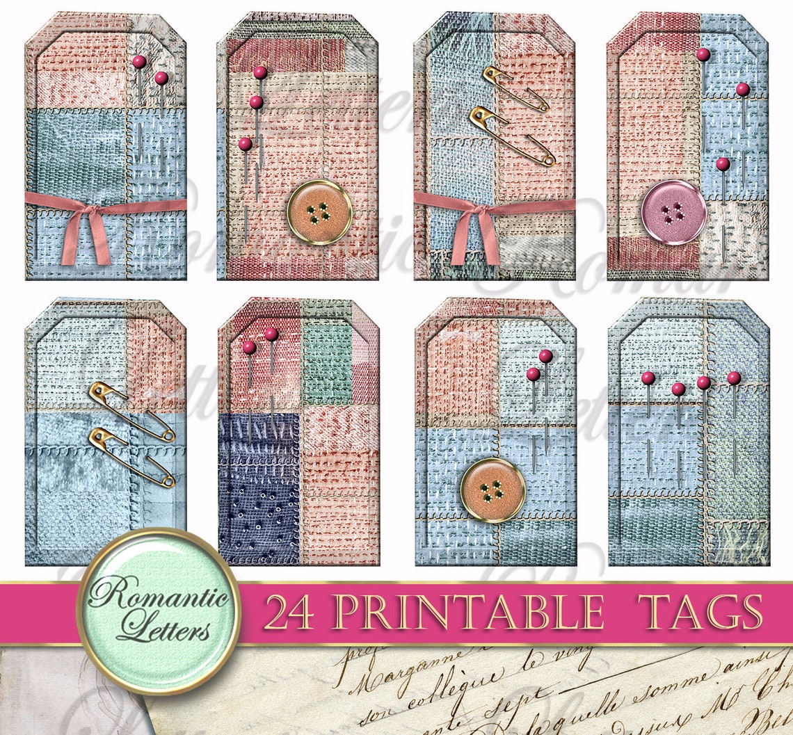 Printable Scrapbook Tags Printable Gift Tags Printable - Etsy
