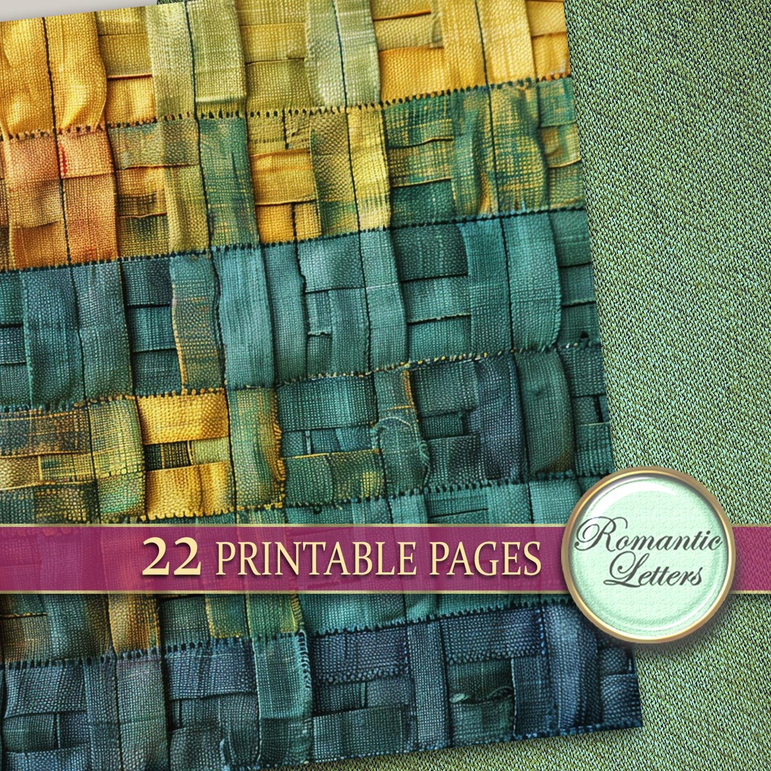 Linen Texture Digital Scrapbook Paper Pack Digital Linen Textured ...