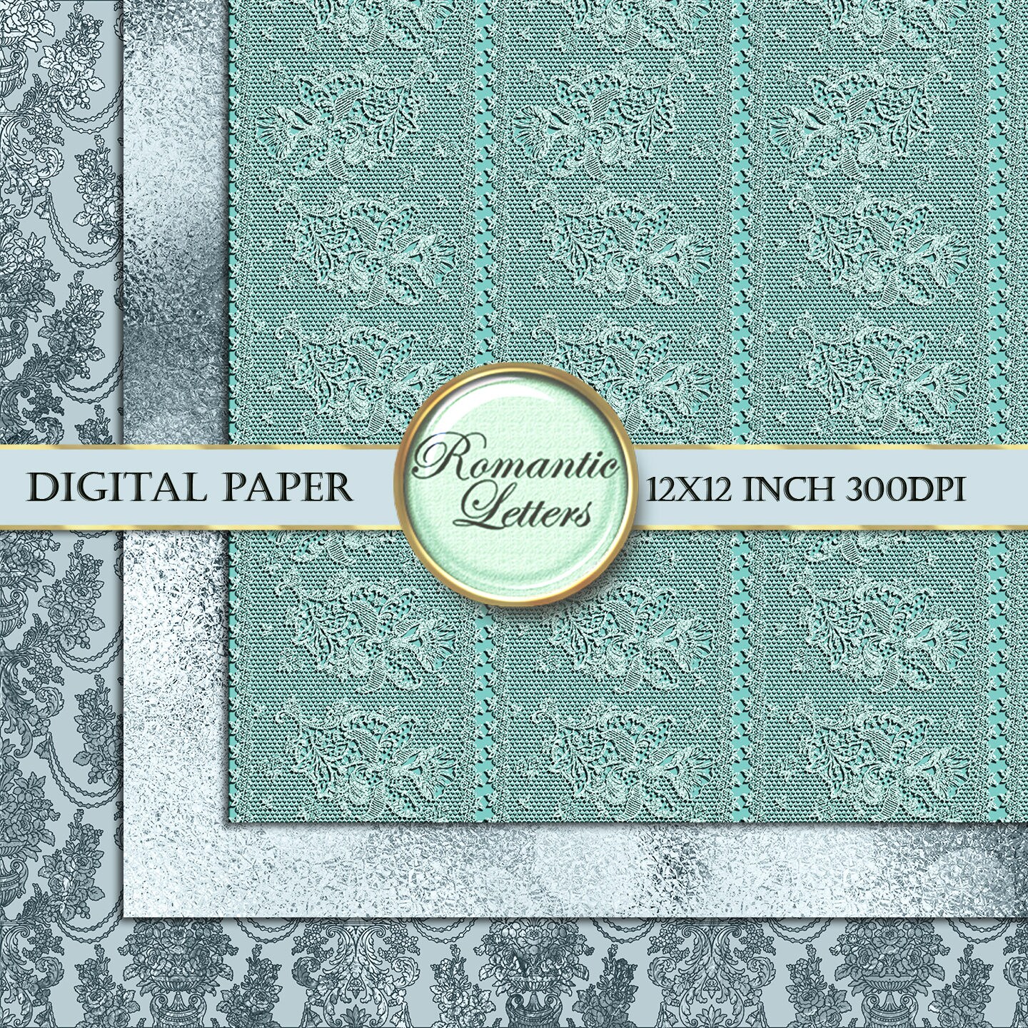 Digital Wedding Scrapbook Album Paper Background Printable | Etsy