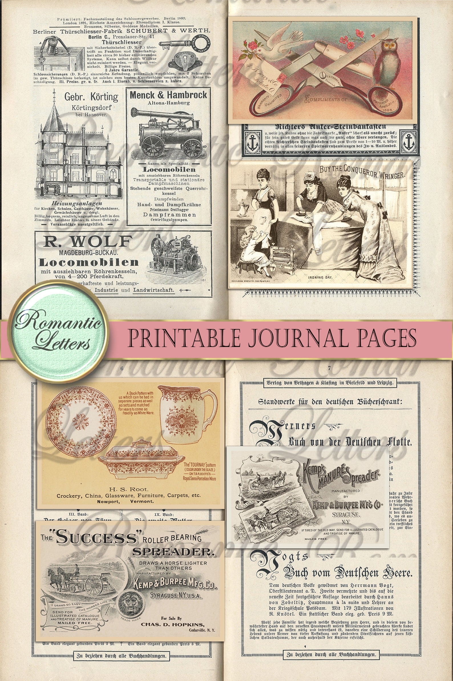 Digital Paper Pack Scrapbook Background Paper Digital | Etsy