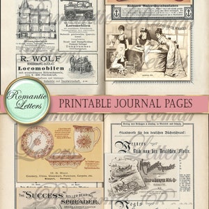 Digital Paper Pack Scrapbook Background Paper Digital Printable Journal ...