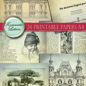 Printable Paper Pack Junk Journal Paper Victorian Digital Paper ...