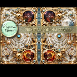 Printable Journal Covers Digital Printable Book Cover Fantasy Magic ...