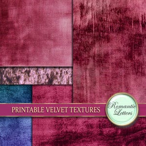 Digital Scrapbook Paper Pack Velvet Texture Digital Texture Album ...