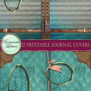 Printable Junk Journal Covers Kit Digital Scrapbook Cover Digital Craft ...