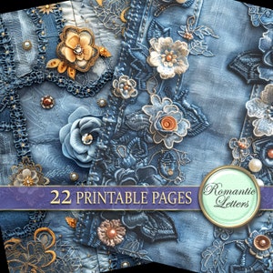 Digital Printable Scrapbook Paper Pack Junk Journal Paper Patchwork ...