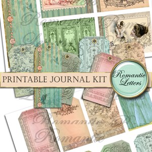 Printable Scrapbook Kit Paper Victorian Printable Journal Pages ...