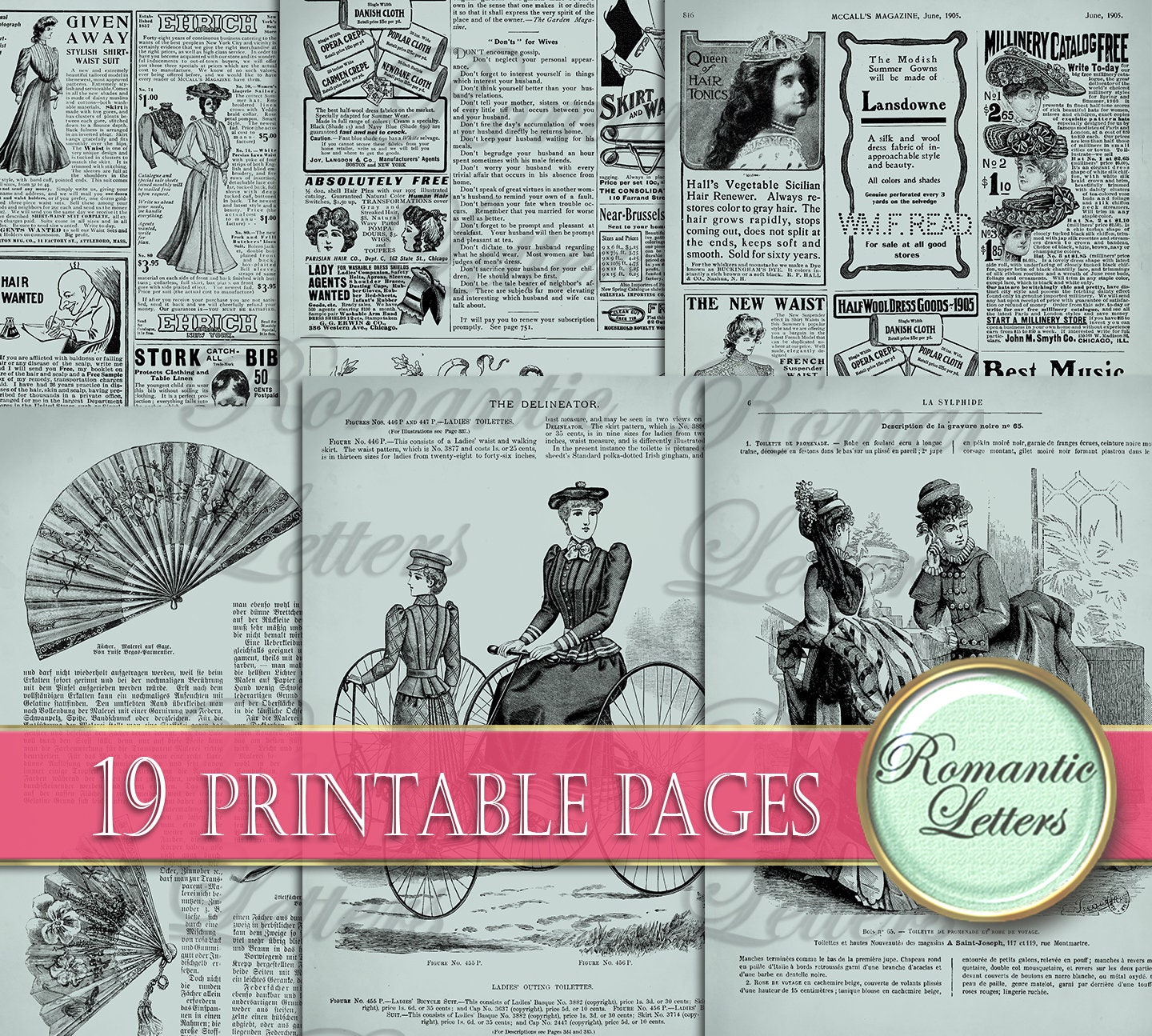 Digital Paper Pack Scrapbook Background Paper Digital - Etsy