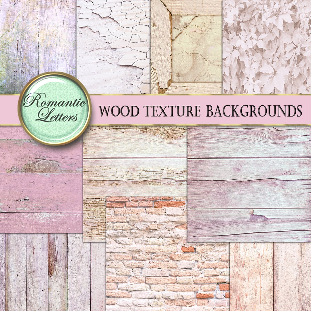 Digital Paper Pink Wood Background Wood Scrapbook Paper Pack Shabby ...