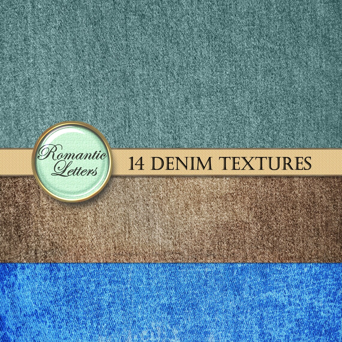 Denim Digital Paper Pack Jeans Scrapbook Background Digital | Etsy