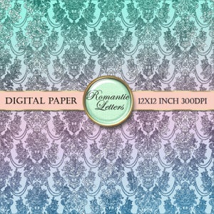 Wedding Digital Scrapbook Album Paper Pack Digital Background Paper ...