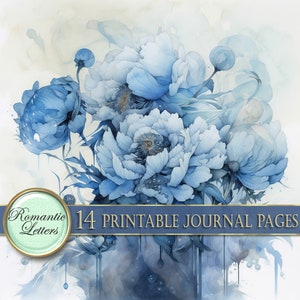 Printable Scrapbook Paper Pack Floral Digital Printable Journal Pages ...