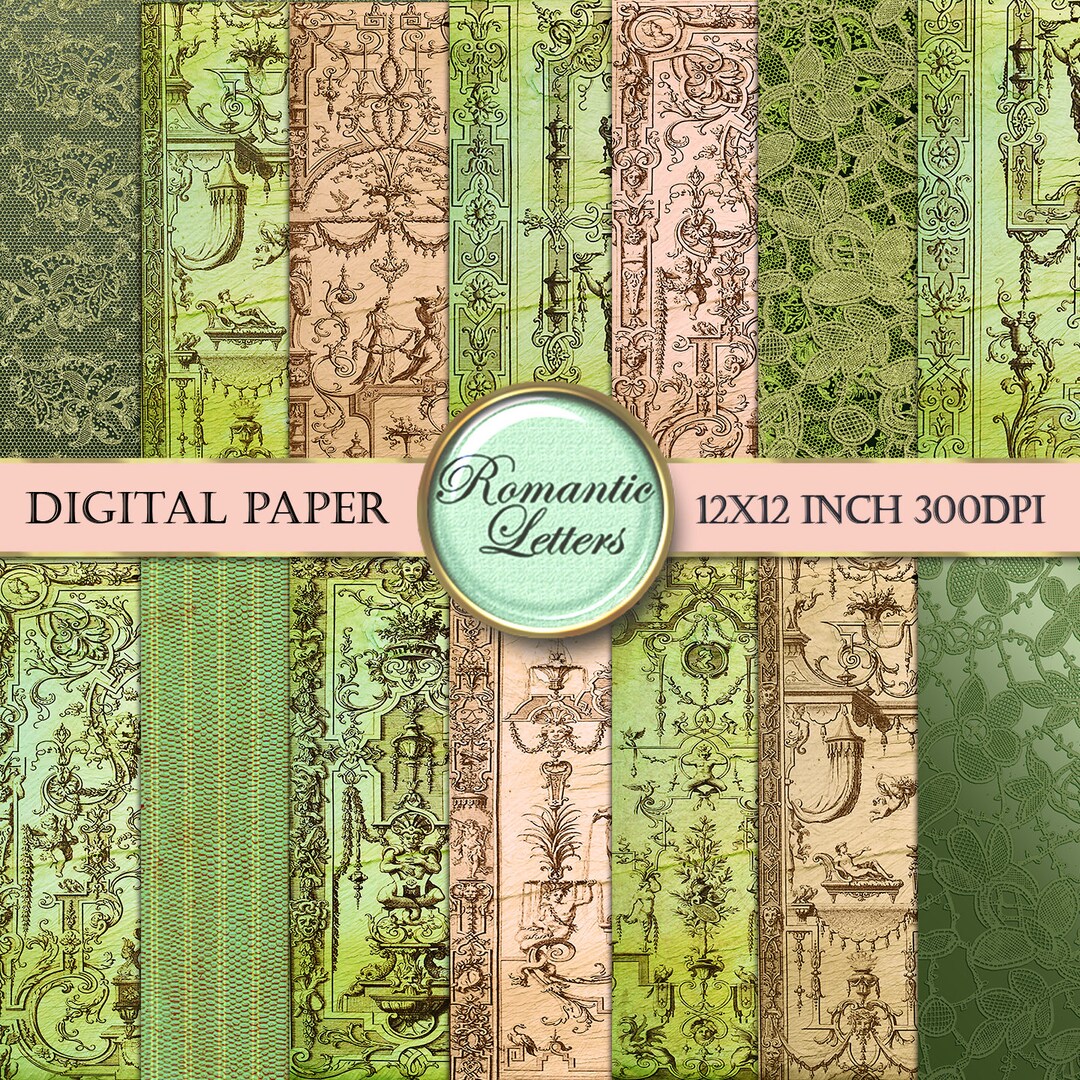 Digital Scrapbook Album Paper Pack Digital Background Paper Shabby Chic ...