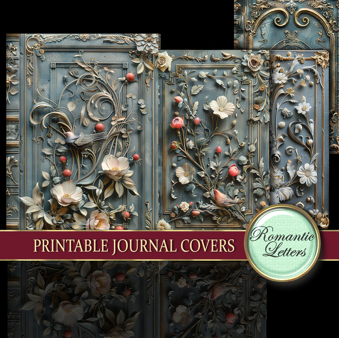 Printable Journal Covers Digital Printable Junk Journal Cover Old Book ...