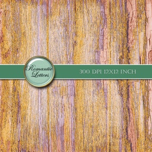 Golden Wood Digital Paper Wood Digital Background Wood Gold Glitter ...