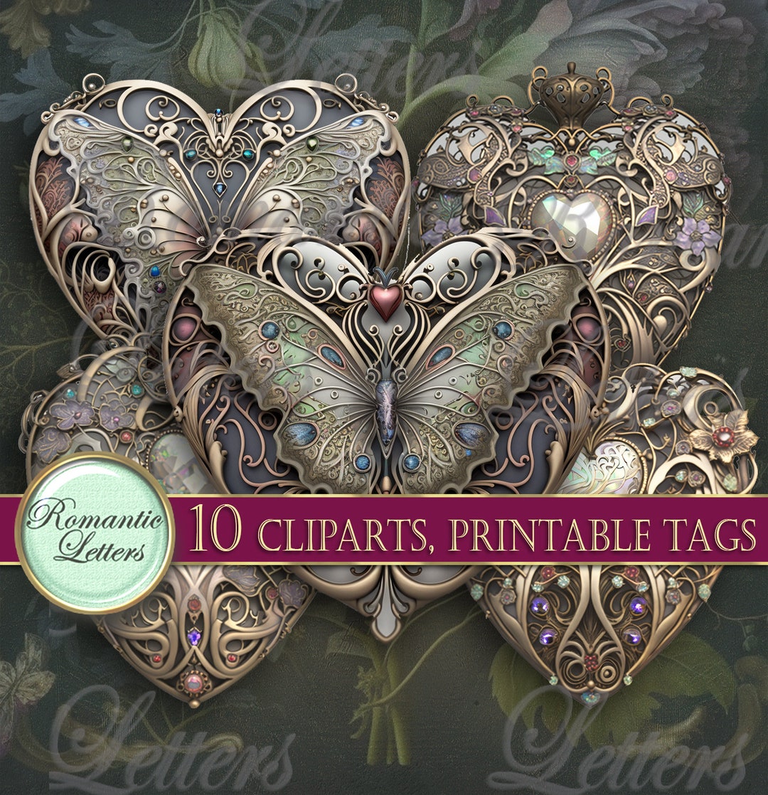 Fantasy Clip Art Digital Printable Tags Elf Junk Journal Tags Digital ...