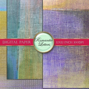 Linen Texture Digital Paper Pack Digital Scrapbook Paper Vintage ...