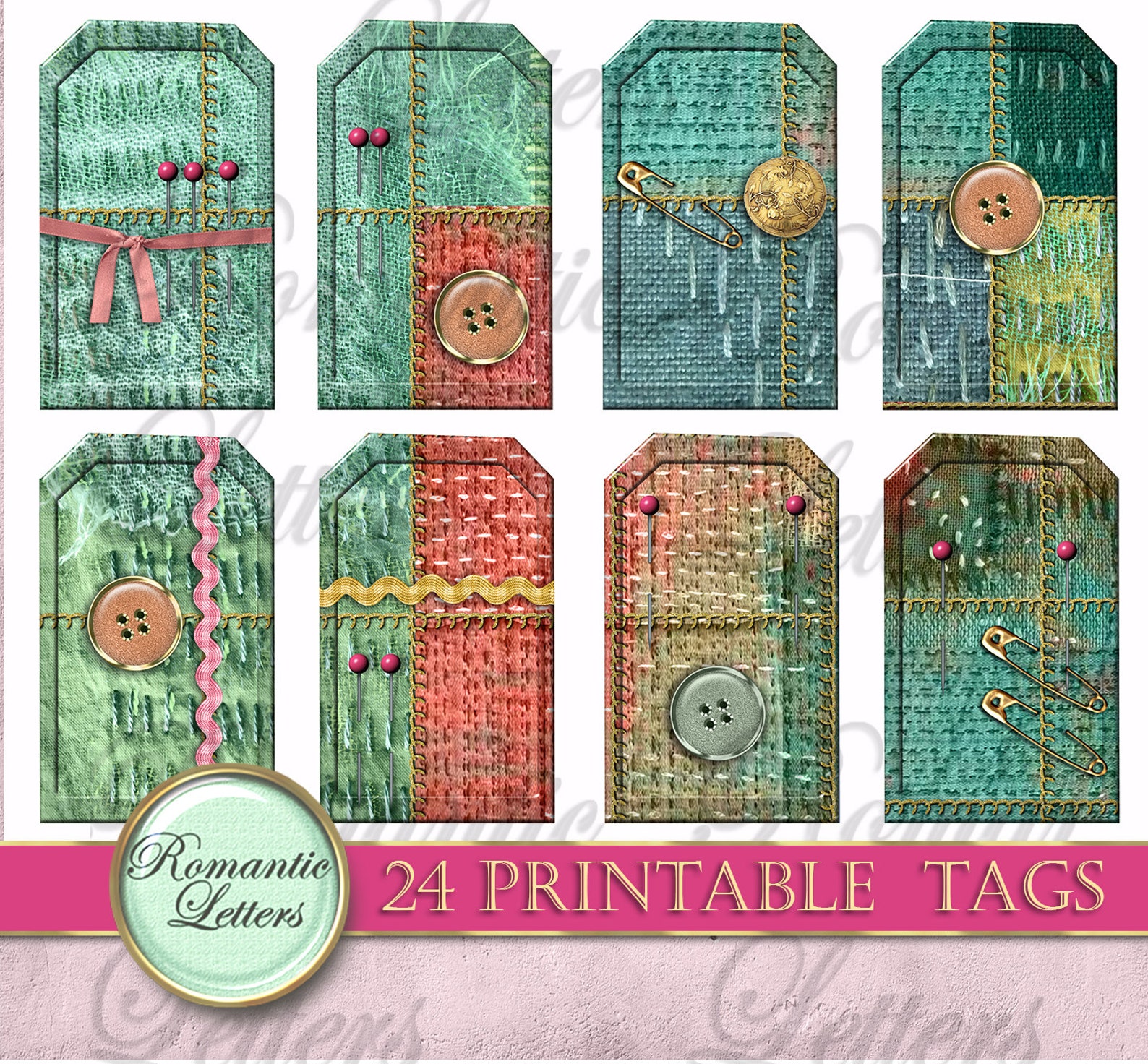 Printable Scrapbook Tags Printable Gift Tags Printable - Etsy