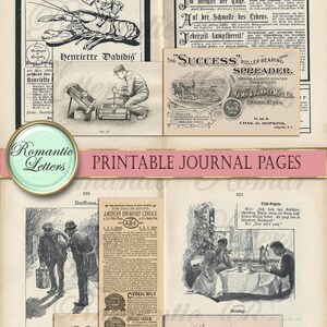 Digital Paper Pack Scrapbook Background Paper Digital Printable Journal ...