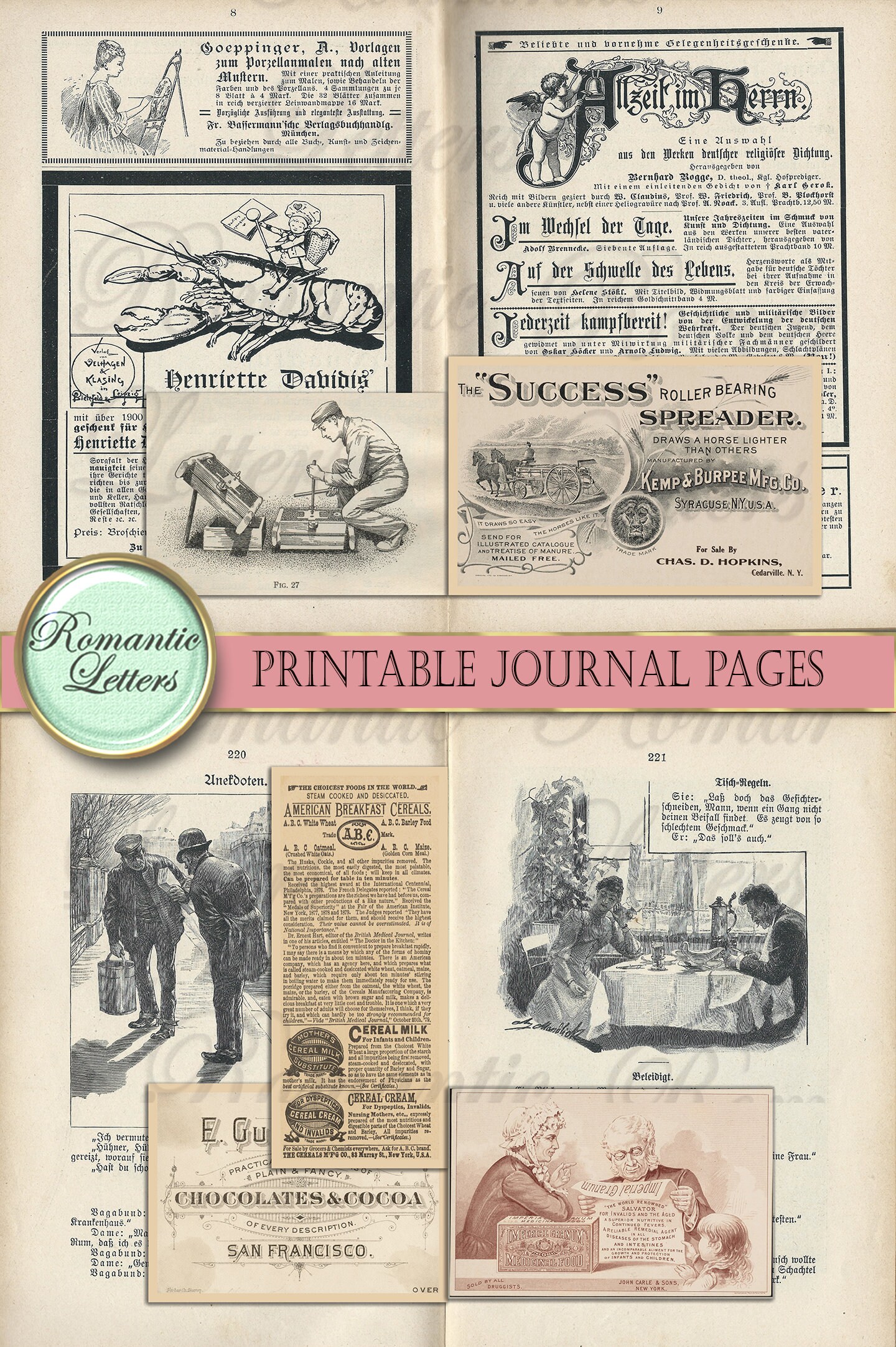 Digital Paper Pack Scrapbook Background Paper Digital | Etsy