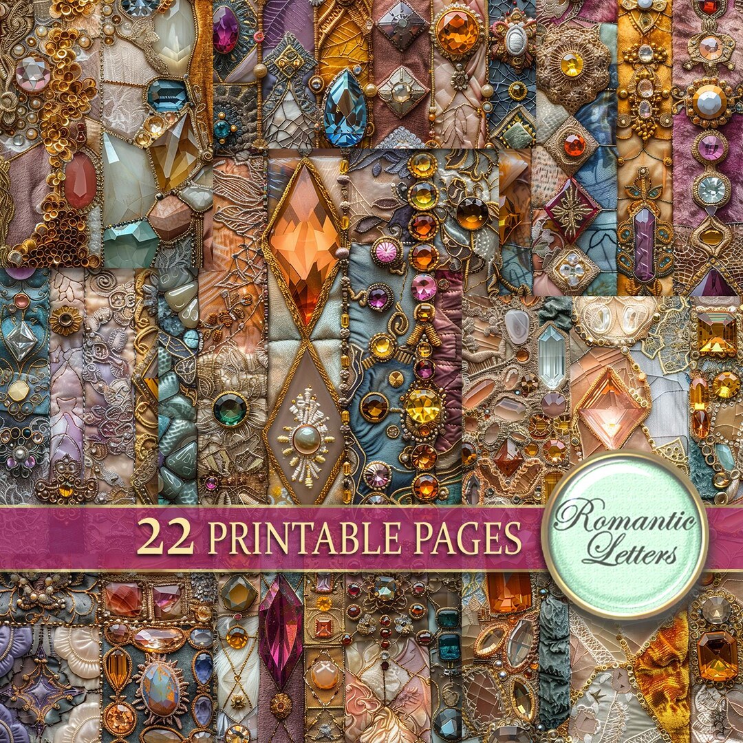Digital Printable Scrapbook Paper Pack Printable Craft Paper Diamond ...