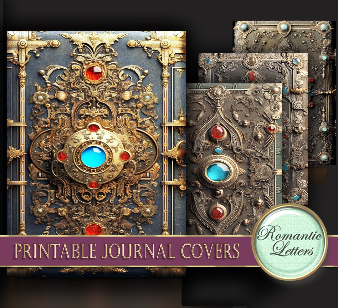 Printable Journal Covers Digital Scrapbooking Paper Printable Junk ...