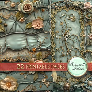 Digital Printable Scrapbook Paper Pack Patchwork Fabric Printable Craft ...