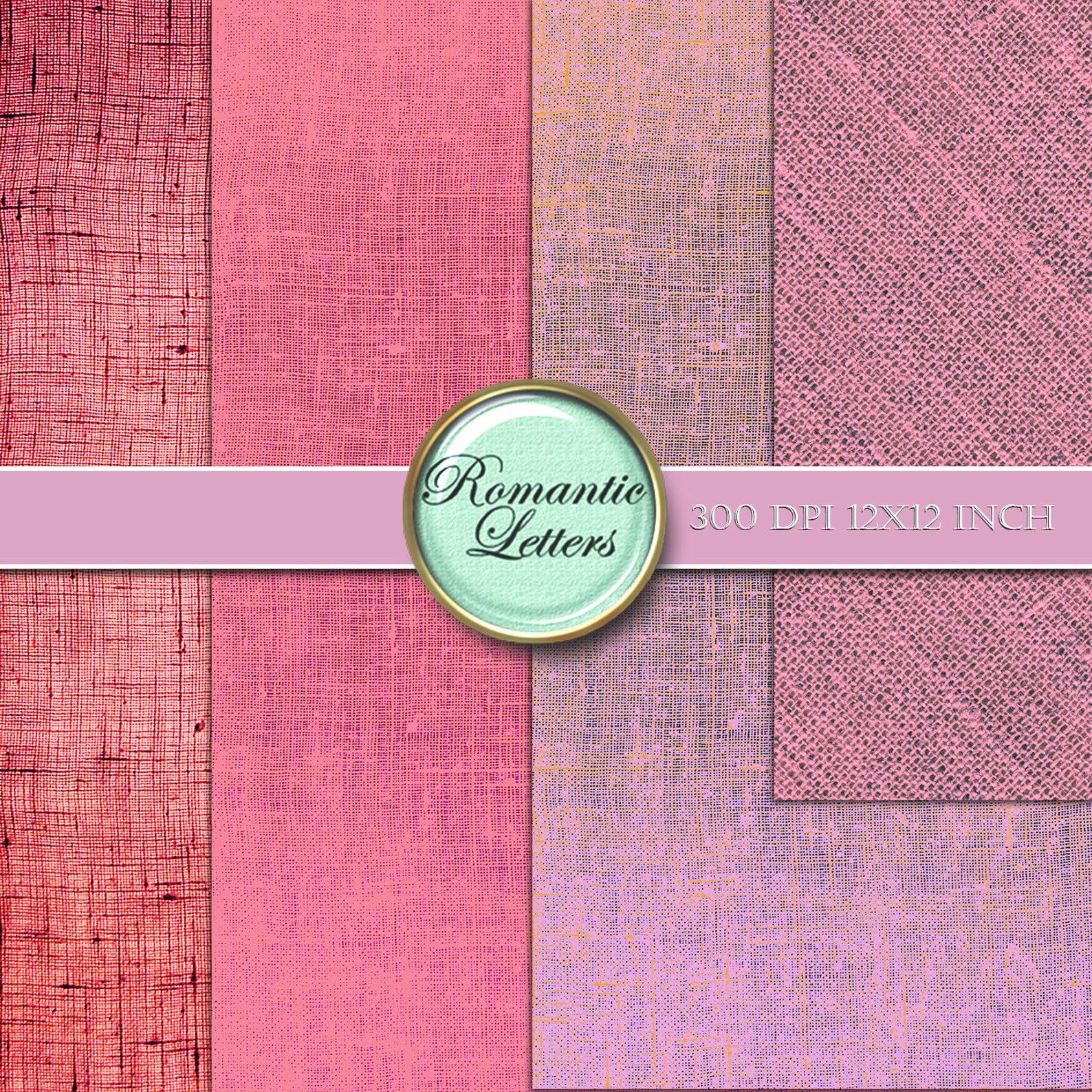 Linen Texture Digital Paper Pack Digital Scrapbook Paper Pink - Etsy