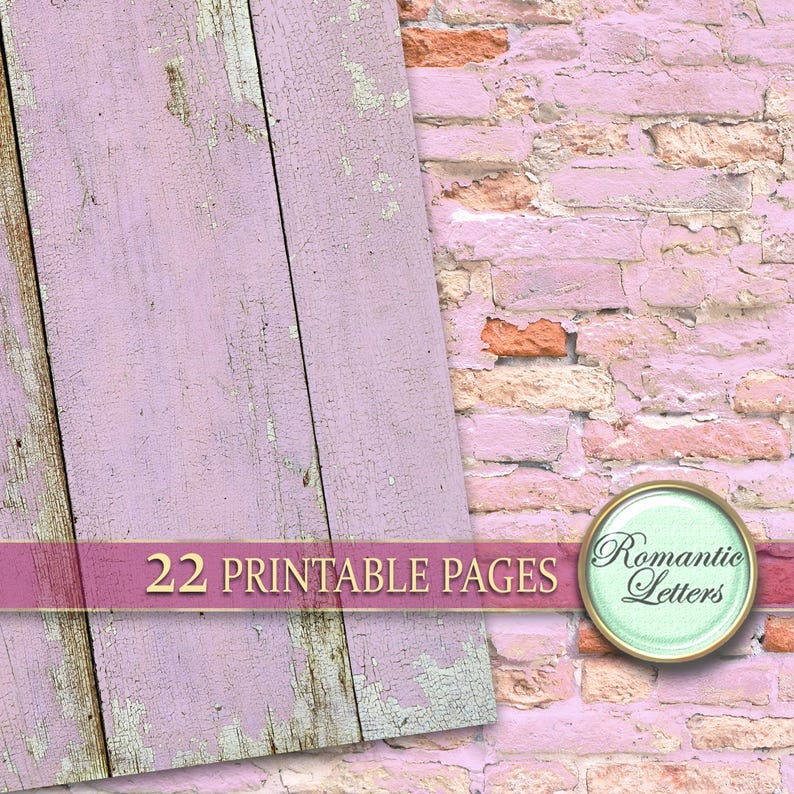Wood Digital Paper Pack Pastel Pink Digital Background Shabby Chic Wall ...