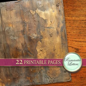 Wood Texture Digital Paper Pack Digital Scrapbooking Paper Background ...